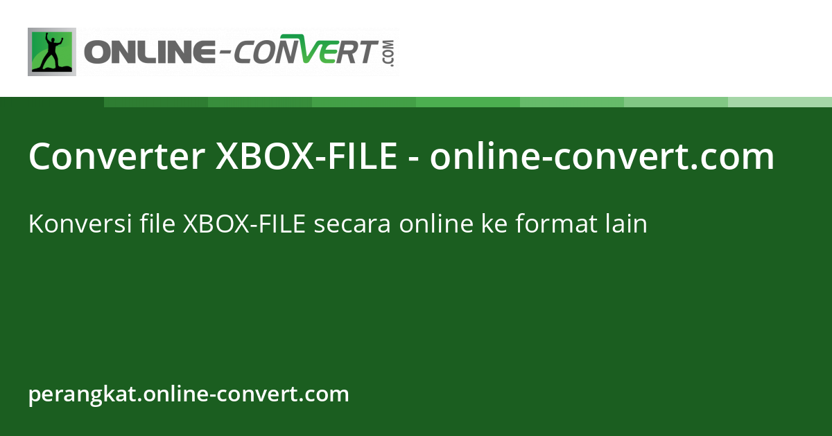 Converter XBOX-FILE - online-convert.com